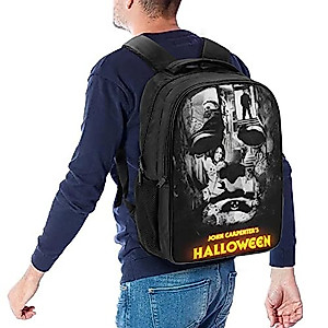 Fashion 16 Inch Backpack Halloween Michael Myers Rucksack Daypack Backpacks Bookbag Bag Daypack for Boys Girls