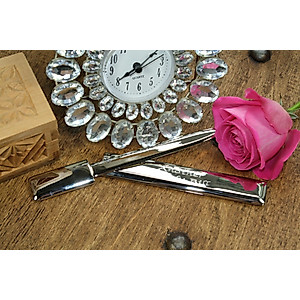 Engraved Letter Opener Royal Navy Insignia Rank Commodore