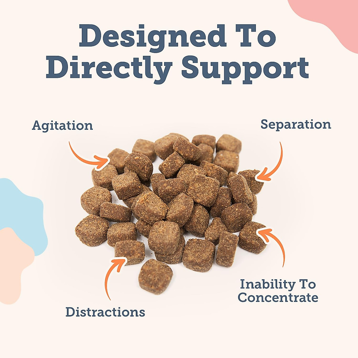 Paw Rangers 90Ct Calming Chews for cat and Dog Anxiety Relief-for All Pets, Cats, & Dog Vitamins and Supplements Made with Melatonin, Chamomile, Thiamine to Promote & Support a Calm Behavior for Pets