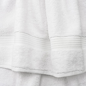 Cotton Paradise Bath Towels for Bathroom, 100% Cotton 4 Piece Turkish Bath Towel Set, Soft Plush Bath Towels Clearance Bathroom Set, White Bath Towels