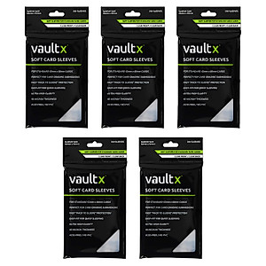 Vault X Soft Trading Card Sleeves - 40 Micron High Clarity Penny Sleeves for TCG (1000 pack)