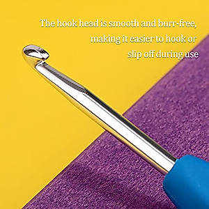 4 mm Crochet Hook, Ergonomic Handle for Arthritic Hands, Extra Long  Knitting Needles for Beginners and Crocheting Yarn (4 mm)