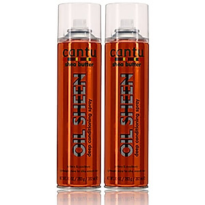 Cantu Shea Butter Oil Sheen Deep Conditioning Spray 10 Ounce (295ml) (2 Pack)