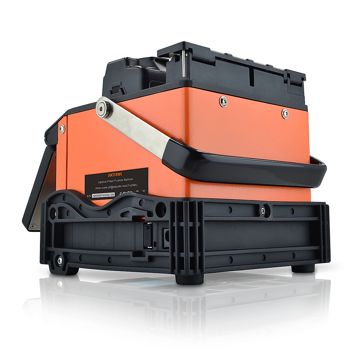 SKYSHL Fusion Splicer With 8PCS Electrodes Fiber Cleaver Tool Kit Automatic Focus SM MM DS NZDS Core Alignment Optical Fiber Splicing Welding Machine (SS413F-411)