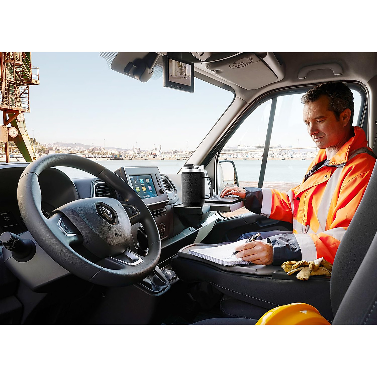 Meoky 32oz Tumbler with Handle, Stainless Steel Travel Mug with 2-in-1 Straw and Sip Lid, Vacuum Insulated Coffee Mug, 100% Leak Proof, Keeps Cold for 24 Hours or Hot for 8 Hours (Carnival)