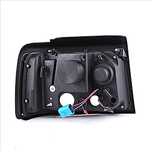 SPPC Black Projector Headlights Assembly Set with Halo For Ford F-150/F-250/Bronco - (Pair) Driver Left and Passenger Right Side Replacement