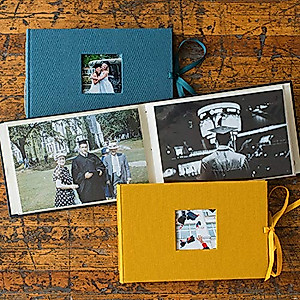 Kolo Noci Small 4x6 Photo Album, Holds 24 Photos, Ideal for Weddings and Baby Books, Lake