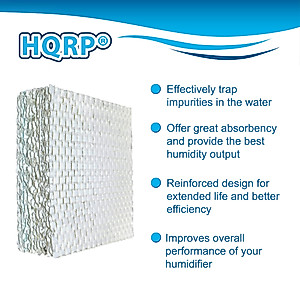 HQRP Wick Filter Replacement Compatible with Bemis Essick Air AIRCARE SS390DWHT, 826000, 826800, 826600, 826900, 821000, 821001, 831000 Evaporative Humidifiers