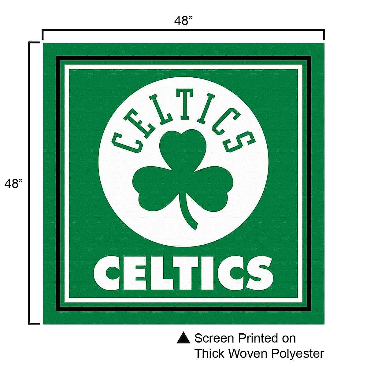 WinCraft Boston Celtics Logo Tablecloth and Square Table Cover Overlay