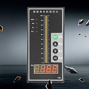 Level Meter Sensor Water Depth Level Display Meter Intelligent Pressure Controller Light Column Display 4-20MA Level Transmitter Liquid