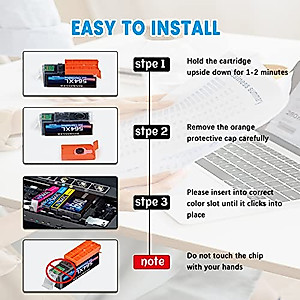 BINKSYLER 564XL Ink Cartridges for HP Printers (17 Combo Pack with Photo Black) Replacement for HP 564 564XL with Photosmart 5520 6510 7520 7525 DeskJet 3520 3522 Officejet 4620 Premium C309A C410A