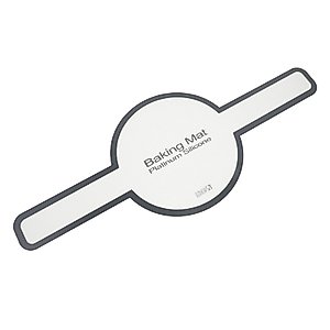 Operitacx Silicone Baking Mat for Dutch Oven Bread Baking Non- Stick Dough Rolling Pad with Long Handles Reusable Table Sheet White Black