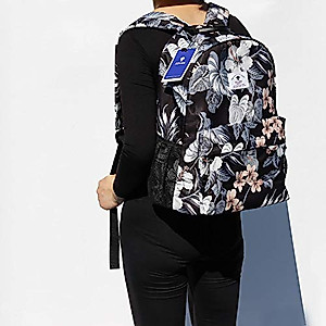 Forever cultivate Original Floral Leaf Travel Backpack,Waterproof Gym Backpack Suitable for Travel,Gym,Shopping,Yoga,Hiking,Beach (I)