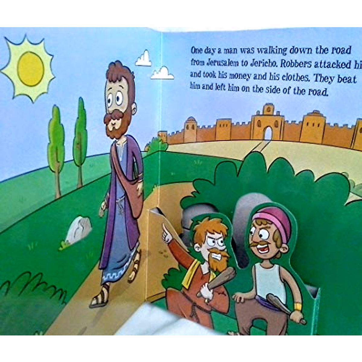 The Clever Factory The Story of Creation, Prodigal Son, Good Samaritan, and Zacchaeus Pop Up Books - Set of 4 Multicolored