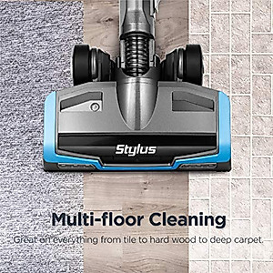 Eureka Lightweight Cordless Vacuum Cleaner, High Efficiency Powerful Motor LED Headlights, Convenient Stick and Handheld Vac, Grey