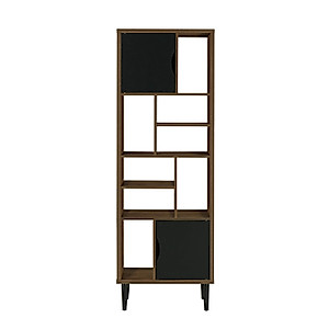 OS Home and Office Display bookcase, Danish Walnut