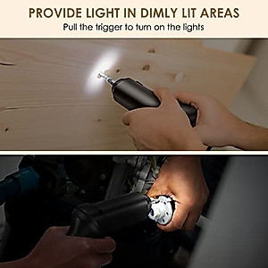 ANBEISTEE Electric Screwdriver Set, Rechargeable Cordless Screwdriver Kit with 106 pcs Bit Set, Pivoting Handle, LED Light, Carrying Case, Suitable for home DIY, Repair Tool Kit