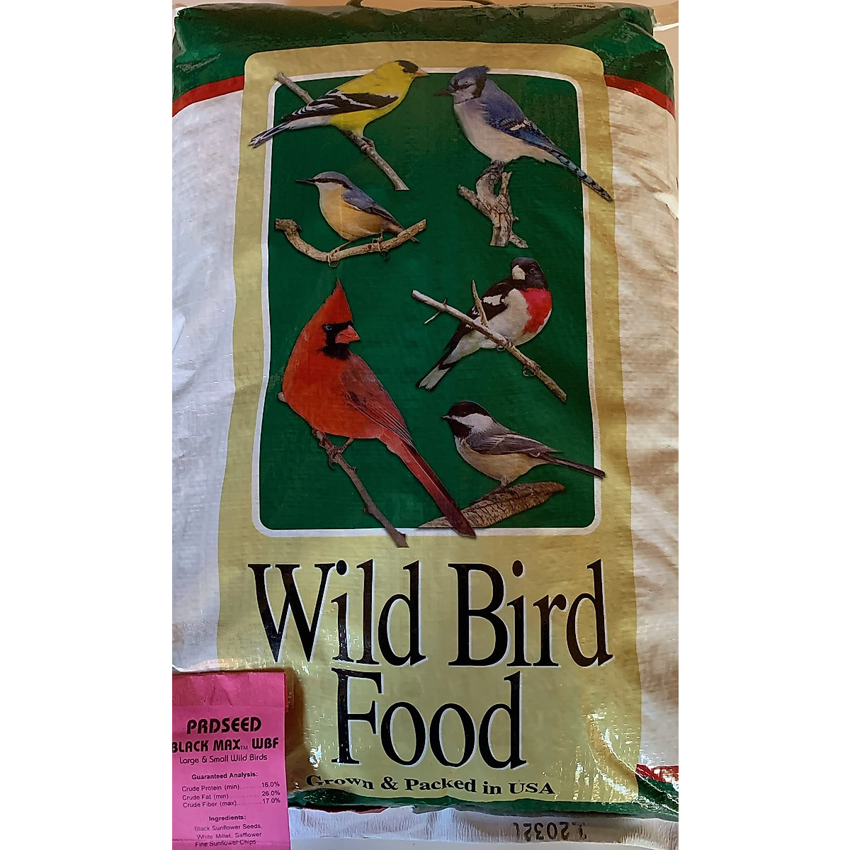 Premium Wild Bird Seed Mix - High Protein Bird Food for Outside Feeders - No Fillers, Includes Sunflowers, Safflower, Millet - Ideal for Cardinals, Songbirds & More - 25lbs