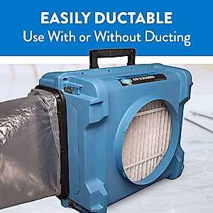 Dri-Eaz HEPA 700 Air Scrubber, Industrial Air Filtration System, Optional Activated Carbon Filter, 700 CFM