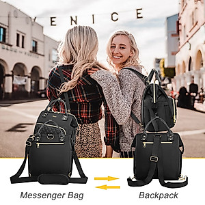 Ezgnuk Small Diaper Bag, Mini Baby Backpack, Multi-function Waterproof Travel Tote Work Bag