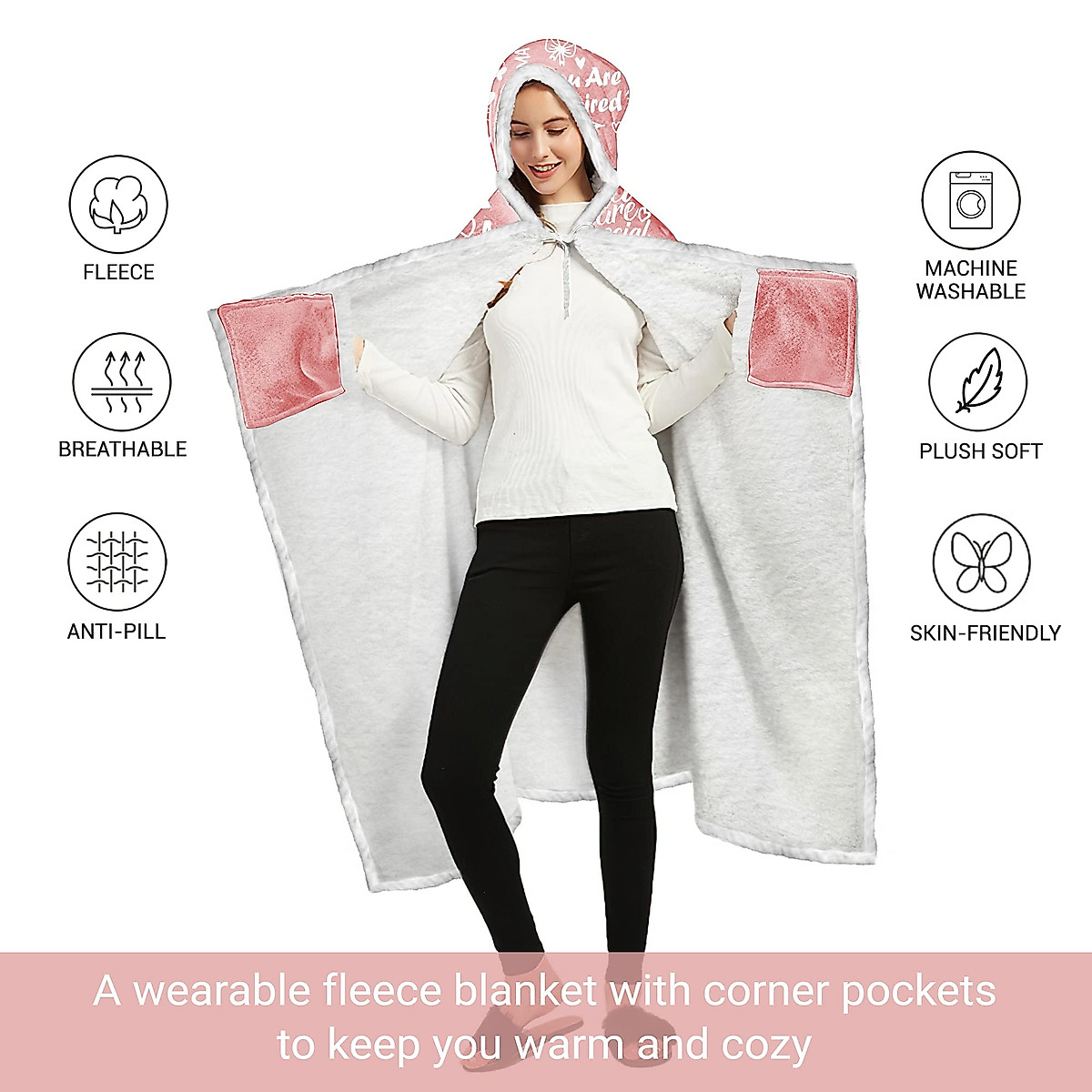 Vprintes Mother 's Day Gifts for Mom from Daughter Son Wearable Blanket Hoodie - Mom Gifts from Daughters Sons - Birthday Gifts for Mom