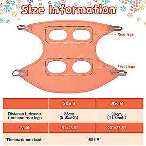 Pet Grooming Hammock for Cats & Dogs Hanging Harness Pet Supplies Kit with Nail Clippers Trimmer, PET Comb, Nail File Adjusting Band Grooming Table for Cats Dogs Bathing Washing (Pink,Small)