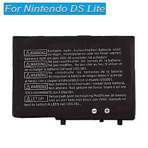 E-YIIVIIL Replacement Battery USG-003 Compatible with Nintendo DS DS Lite SAM-NDSLRBP