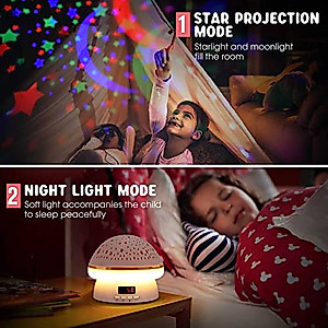 Star Projector Night Light for Kids with Timer, Toys for 3-8 Year Old Girls, Rotatable Galaxy Projector Kids Night Light, Christmas Birthday Gifts for 3-10 Year Old Girls Boys, Girls Pink Room Decor
