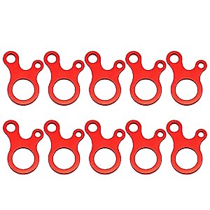 onewind Aluminum Alloy Guyline Cord Adjuster Tent Tensioners Rope Adjuster for Tent Hiking Camping 10Pack