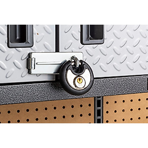 BRINKS Heavy Duty Padlock & Key 2 Pack- 70mm Stainless Steel Keyed Alike Commercial Discus Keyed Lock for Storage Shed, Garage, Locker, Sliding Doors, Cabinets & More Round with Steel Shackle, Black