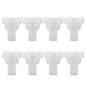 uxcell Shoe Rack Accessories Connectors, 16mm Inner Diameter for Repair Assembled Wardrobe 3 Way, Replacement of Parts 8 Pcs