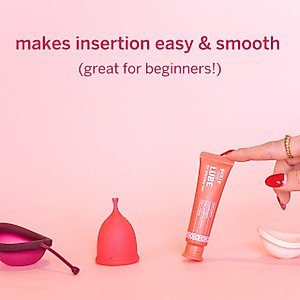Pixie Menstrual Cup Lube - Make it Easy to Insert Your Period Cups - All Natural Water Based Lubricant - Very Useful for Menstrual Disc Users (20 ML)
