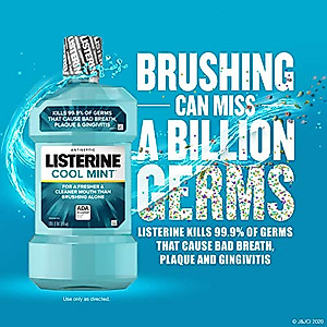 Listerine Antiseptic Mouthwash, Cool Mint, 1.5 Liters