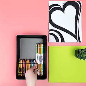 LIVORINI Drawer Organizers | Kitchen Drawer Organizer, Desk Drawer Organizer, Junk Drawer Organizer | Organization and Storage Tray [6 Pcs]