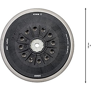 Bosch Professional 1x Expert Multihole Backing Pad for Bosch (Version soft, Ø 150 mm, Accessories Random Orbital Sander)