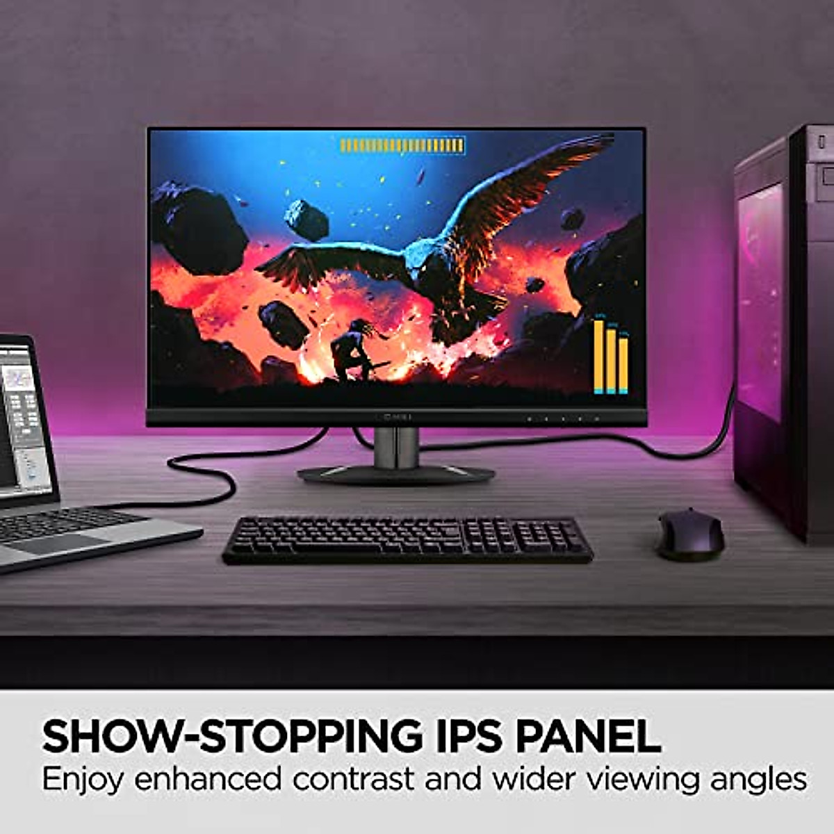 ViewSonic VX2416 24 Inch 1080p 1ms 100Hz Gaming Monitor with IPS Panel, FreeSync, Eye Care, HDMI and DisplayPort