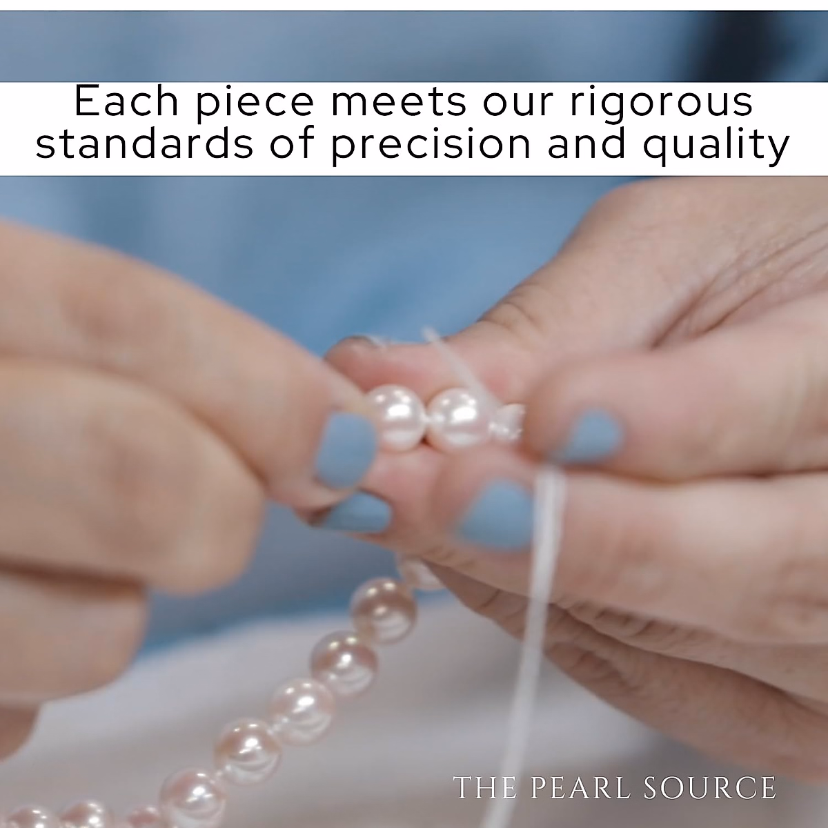 The Pearl Source Real Pearl Necklace for Women with AAA+ Quality Round White Freshwater Genuine Cultured Pearls | 18-inch Pearl Strand with 14K Gold Plated Sterling Silver Clasp