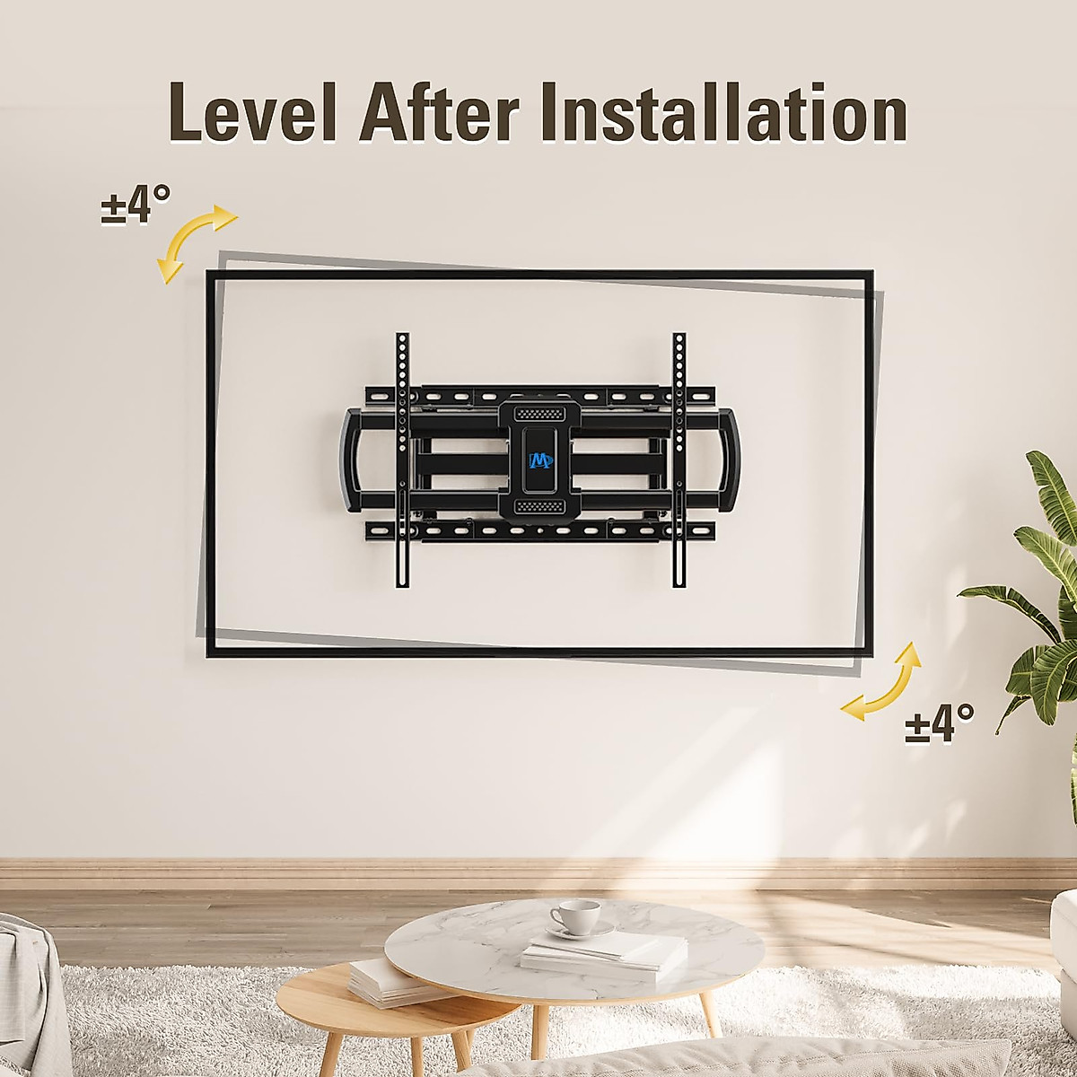 Mounting Dream TV Wall Mounts TV Bracket for Most 42-84 Inch TVs, UL Listed Premium TV Mount Full Motion with Articulating Arms, Max VESA 600x400mm and 100LBS, Fits 16", 18", 24" Studs, MD2296-24K
