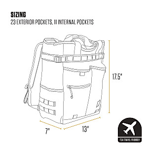 Carhartt Nylon Convertible Tote, Water-Resistant Cinch-Top Backpack, Black, One Size