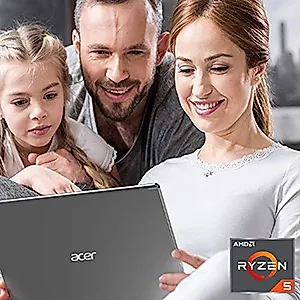 Acer Aspire 5 Slim Laptop, 15.6" Full HD IPS Display, AMD Ryzen 5 3500U, Vega 8 Graphics, 8GB DDR4, 256GB SSD, Backlit Keyboard, Windows 10 Home, A515-43-R5RE, Silver