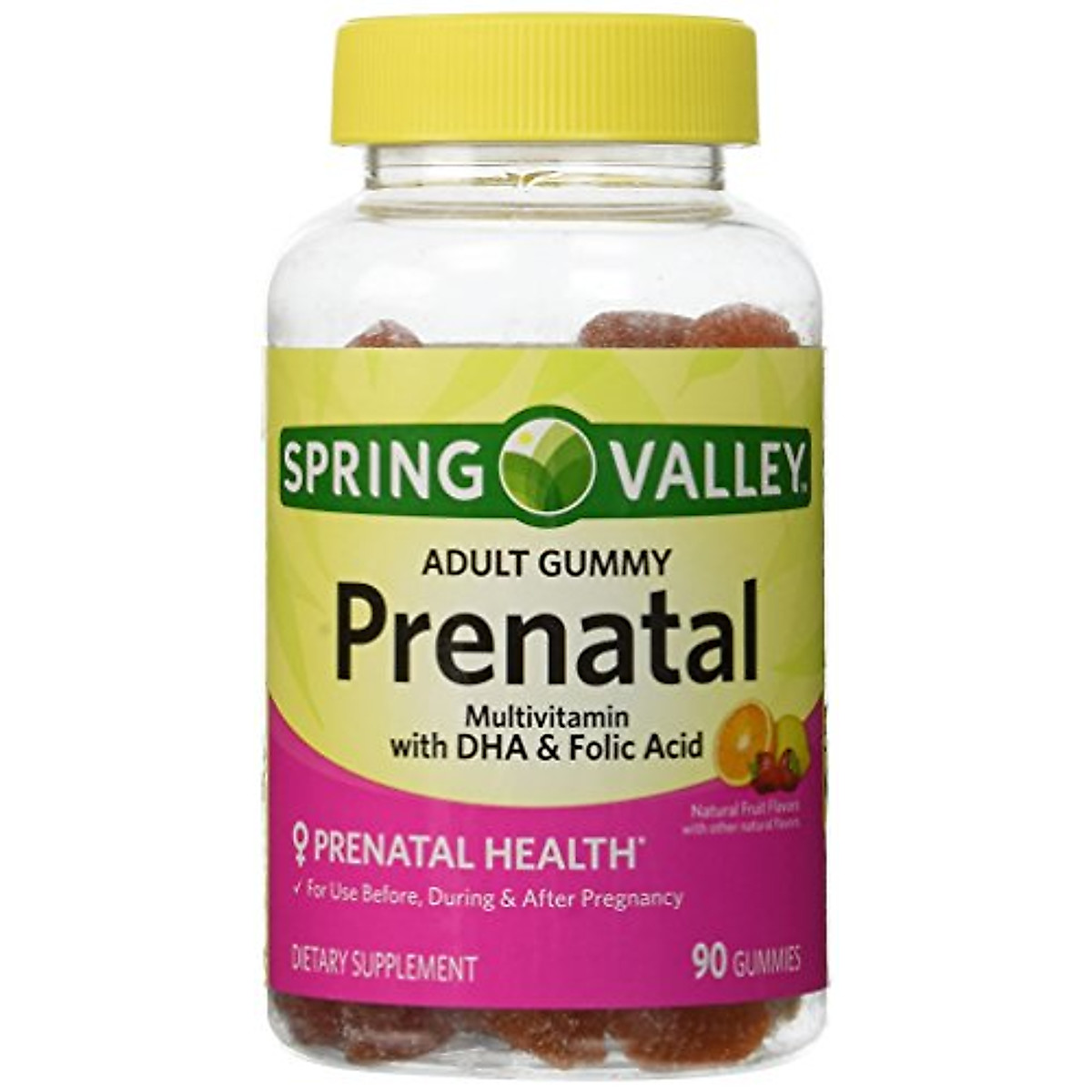 Spring Valley - Prenatal Gummy Multivitamin with DHA & Folic Acid, Fruit Flavor, 90 Gummies