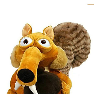 Lovely Animal Doll Ice Age 3 Scrat Squirrel Stuffed Plush Toy 7 inch for Kids Children Gift (Yellow, OneSize)