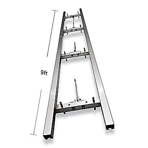 XRKJ Rail Mill Guide System 9 Ft, 3 Crossbar Kits Work with Chainsaw Mill