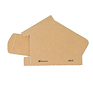 Restaurantware Bio Tek 6 .25 x 2 x 3.75 Inch Single Taco Holder 200 Greaseproof Stand Up Taco Holder - Large Self-Standing Kraft Paper Paper Taco Holder Freezable