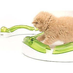 Catit Senses 2.0 Super Circuit Interactive Cat Toy - 12-Piece Closed-Track Ball Toy for All Breed Sizes