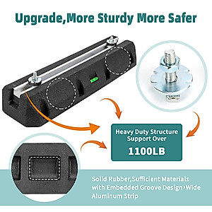 WeCooper Floor Mounting Base Pad for 9000-36000BTU,Heavy-Duty Condenser Rubber Floor Mount Base Kit,Anti-Vibration Isolator Mounting Bracket for Ductless Mini Split Air Conditioner Heat Pump