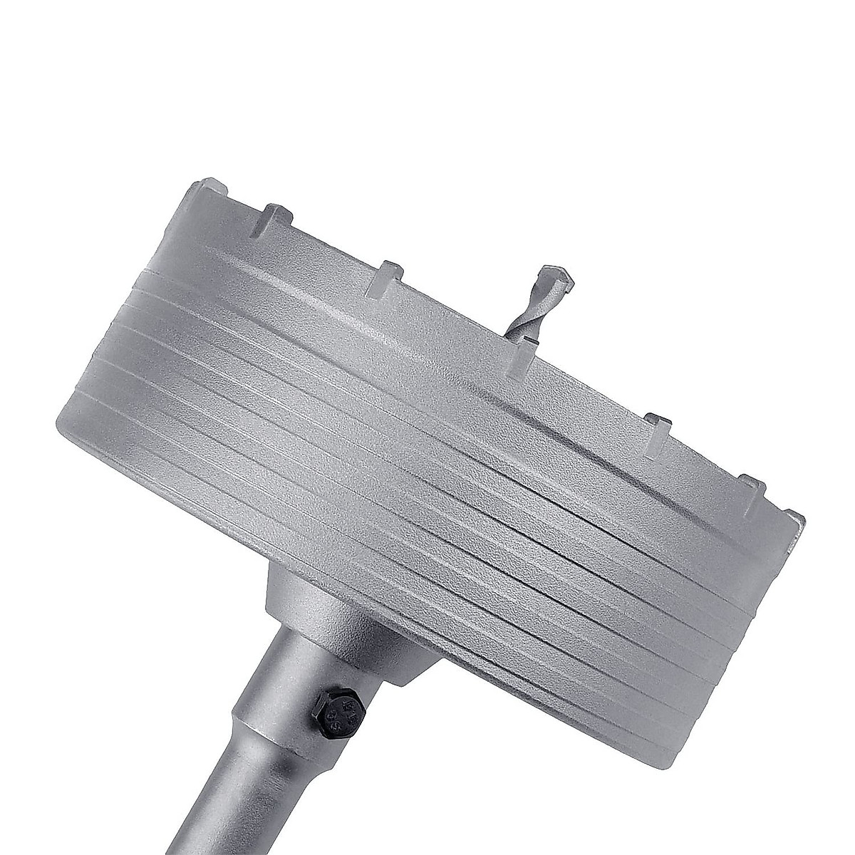 GUICGOC 6 inch / 152mm Concrete Hole Saw with 220mm SDS Plus Shank Connecting Rod,Tungsten Carbide Teeth Cement Hole Saw for Cement Brick Concrete Stone Wall (6 inch (152mm))