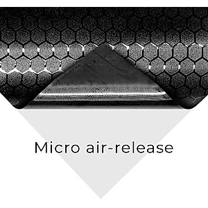 VViViD+ Honeycomb Matte Black Medium Pattern Car Wrap Vinyl (6ft x 5ft)
