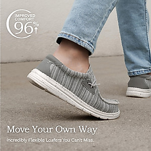 Bruno Marc Mens Slip-on Stretch Loafers Casual Shoes Lightweight Comfortable Boat Shoes, Grey - 11 (Breeze)