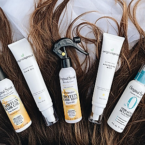 Original Sprout Tahitian Protein Hair Treatment, Argan Oil Hair Repair, Heat Protection Spray for Hair of All Types, 4 Fl. Oz.,1 Pack